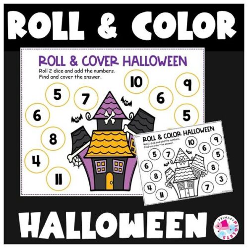Halloween Roll and Color Halloween Roll and Cover Halloween Games ...