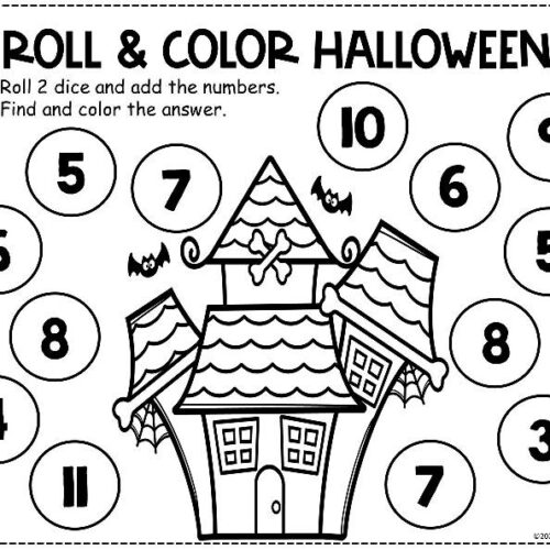 Halloween Roll and Color Halloween Roll and Cover Halloween Games ...