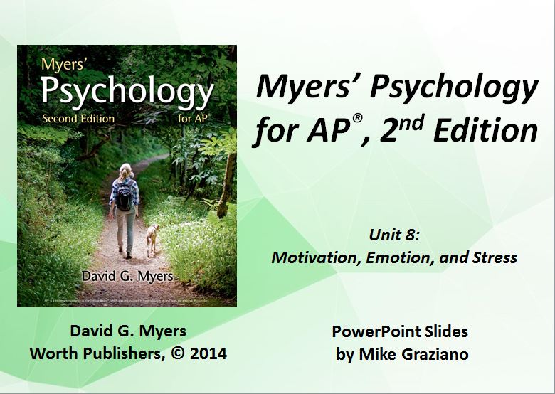 Myers' Psychology for AP (2nd Edition, 2014) - Unit 8 PowerPoint - Classful