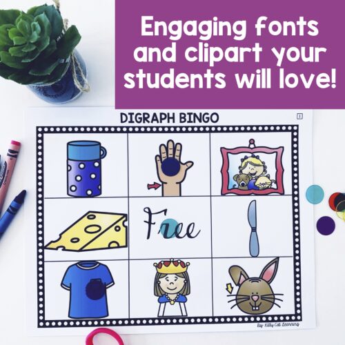 Consonant Digraph Bingo - 1st Grade Phonics Bingo Games for Consonant ...