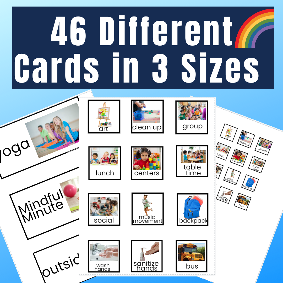 Preschool Classroom Picture Schedule Free Printable Visual Schedule