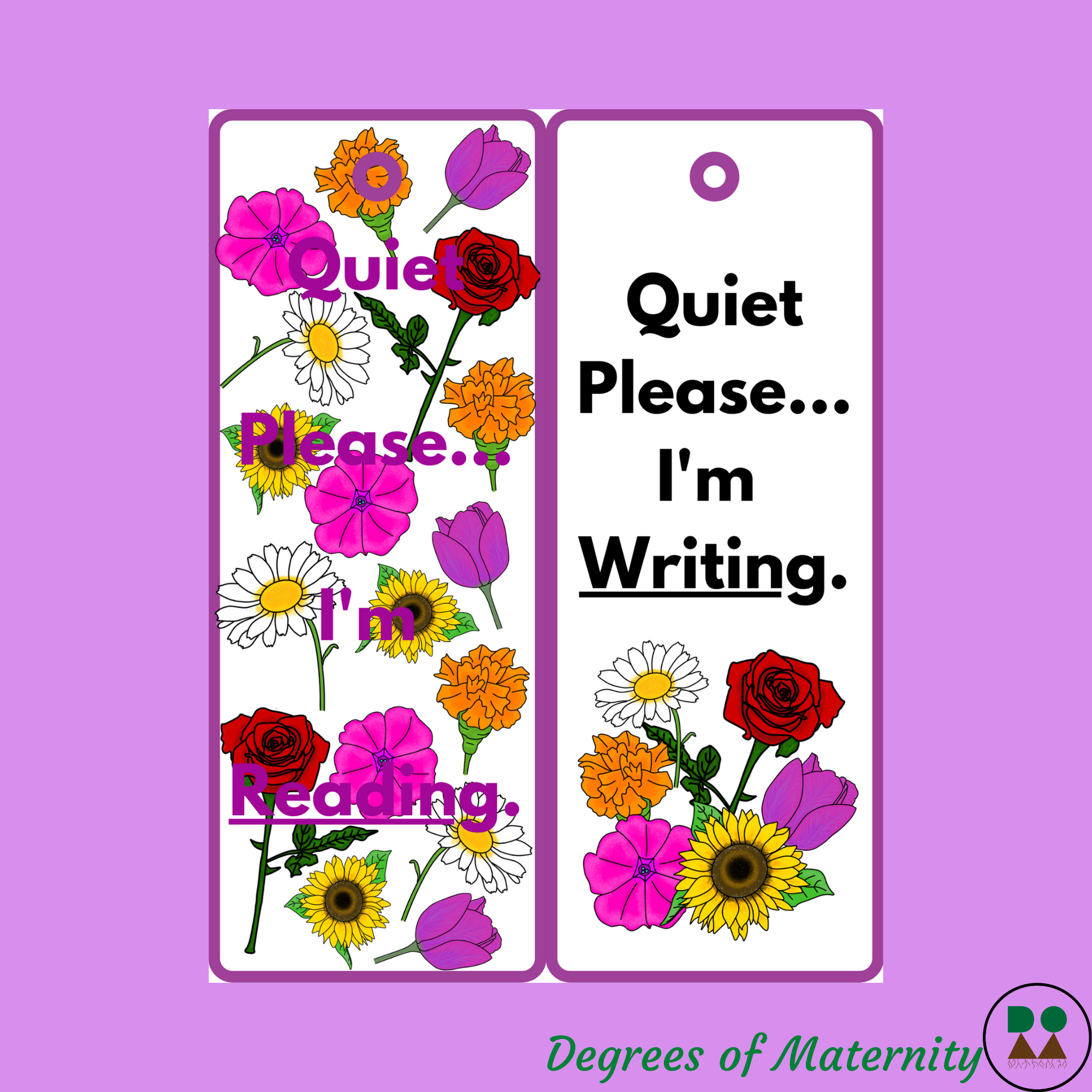 Beautiful Flowers-Themed Printable Doorknob Hangers (full color ...