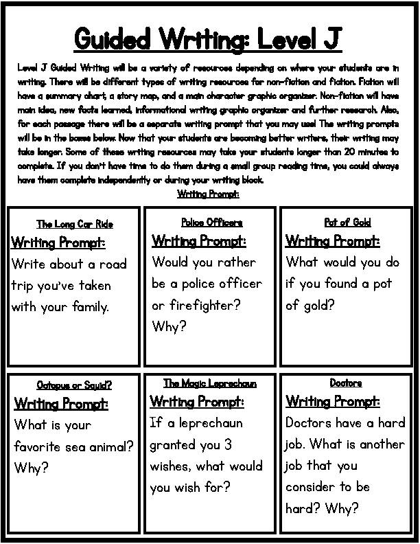 Guided Reading Level J - Classful