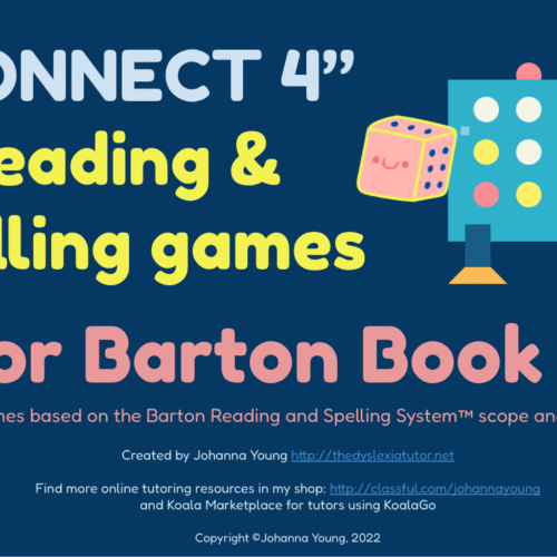 'Four-in-a-row' Digital Reading & Spelling Games for Barton Book 3 (by ...
