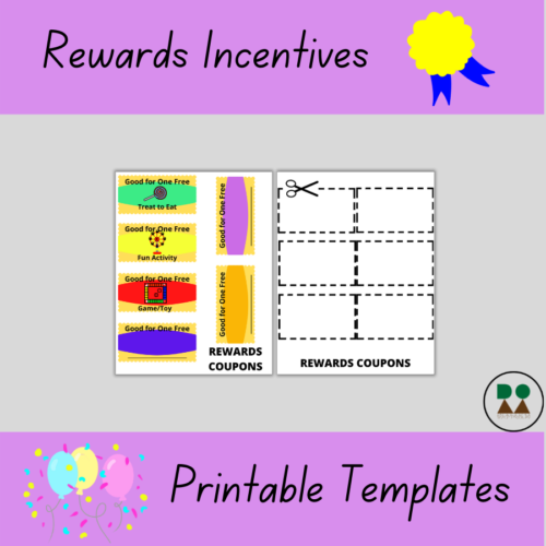 Rewards Coupons Templates (in color and in black & white), rewards ...