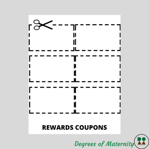 Rewards Coupons Templates (in color and in black & white), rewards ...