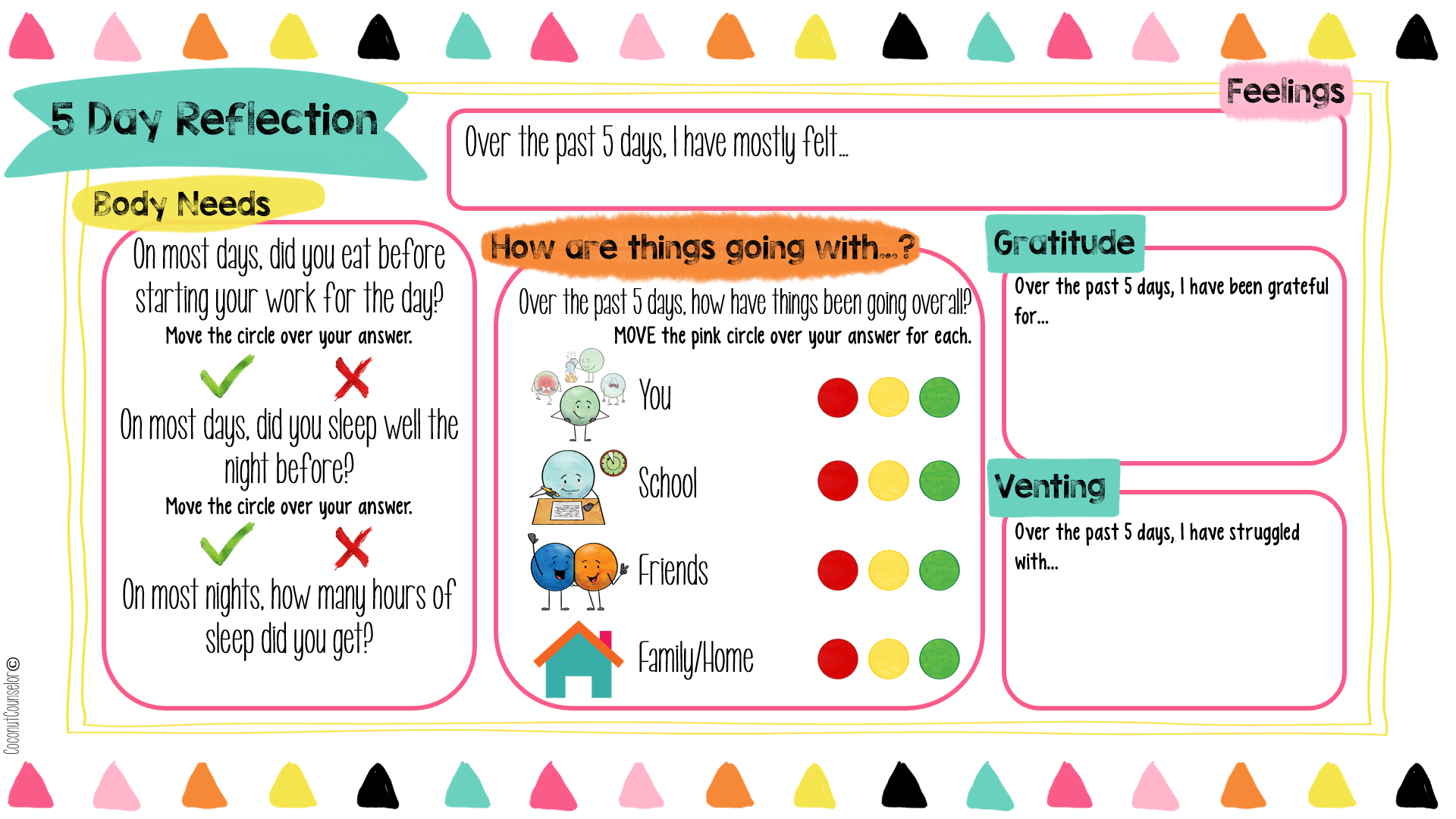 Check In, Check Out Daily SEL Form - Classful