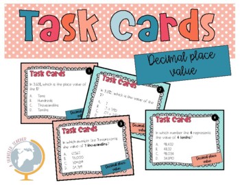 Decimal Place Value Task Cards - Classful