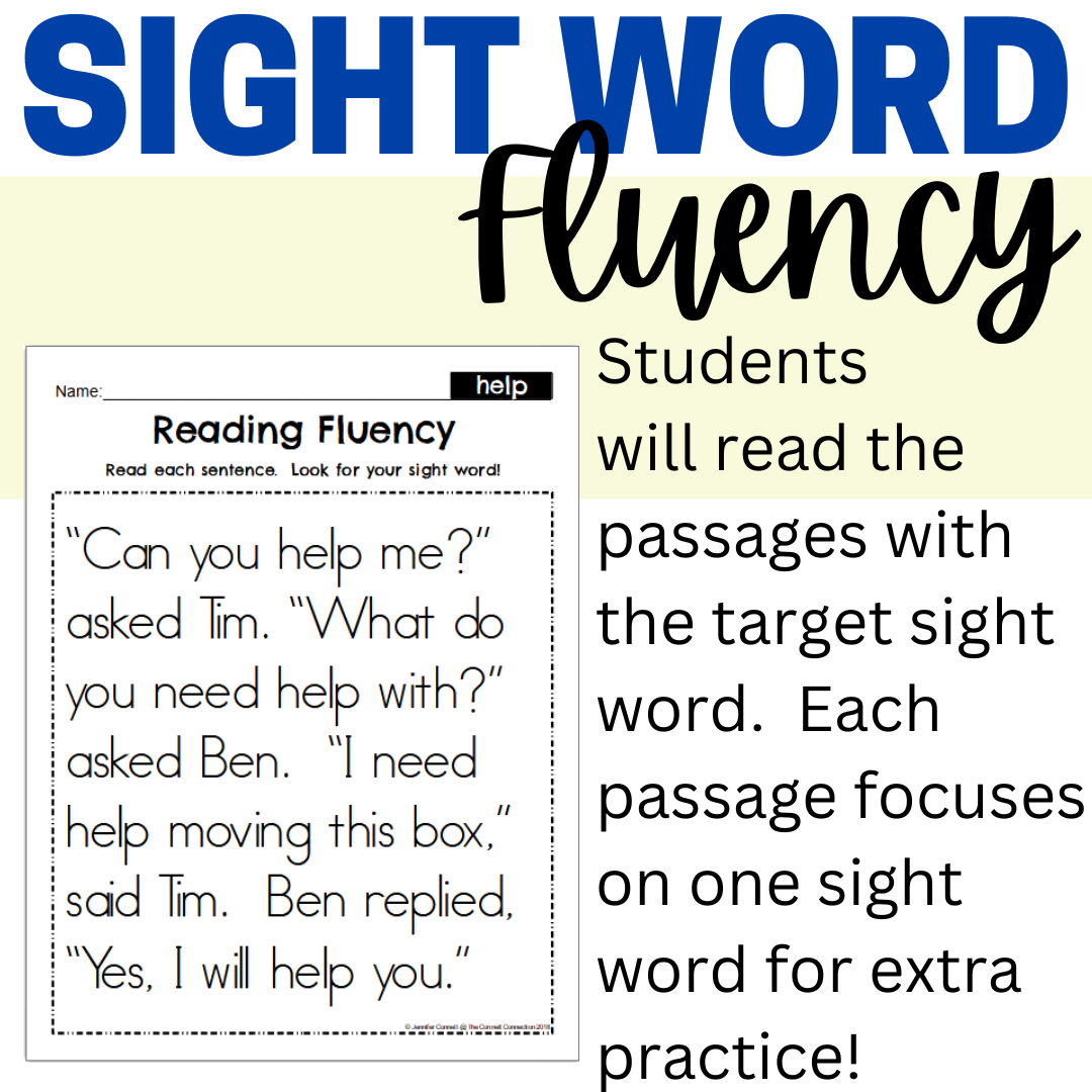 Fry 101-200 Sight Word Fluency Passages - Classful