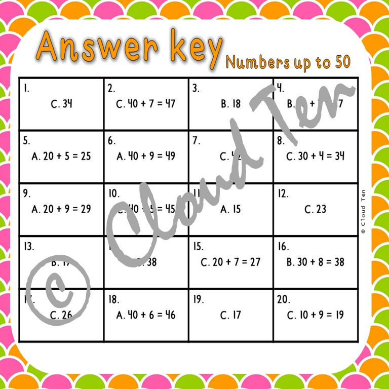 Multiples of ten plus one in Google Slides - Classful