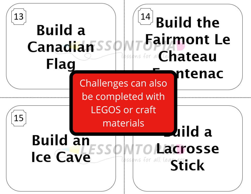 Minecraft Challenges | Canada | STEM Activities - Classful