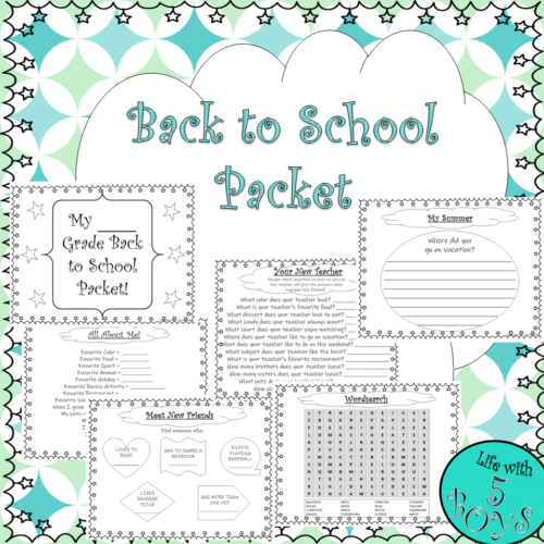 Back to School Packet - Classful