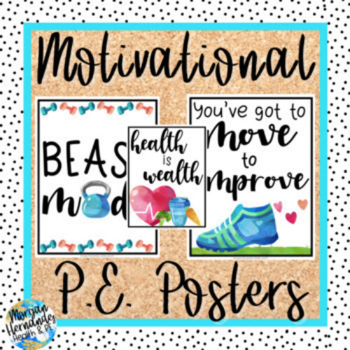 PE Motivational Posters | Classroom Décor - Classful