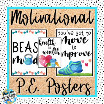 PE Motivational Posters | Classroom Décor - Classful