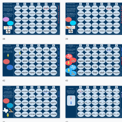 'Four-in-a-row' Digital Reading & Spelling Games for Barton Book 4 (by ...