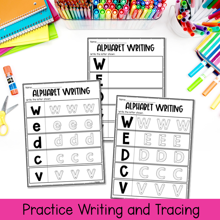 Alphabet and Beginning Sounds No Prep Worksheets for Preschool and ...