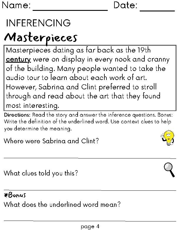 Making Inferences Short Stories 3rd to 5th Gr Speech Therapy Google ...