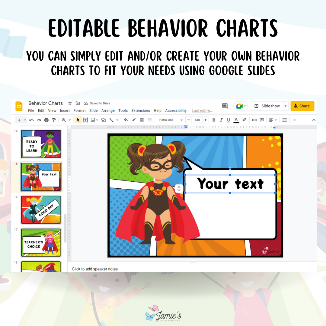 Student Daily Behavior Charts - EDITABLE Superhero Classroom Behavior ...