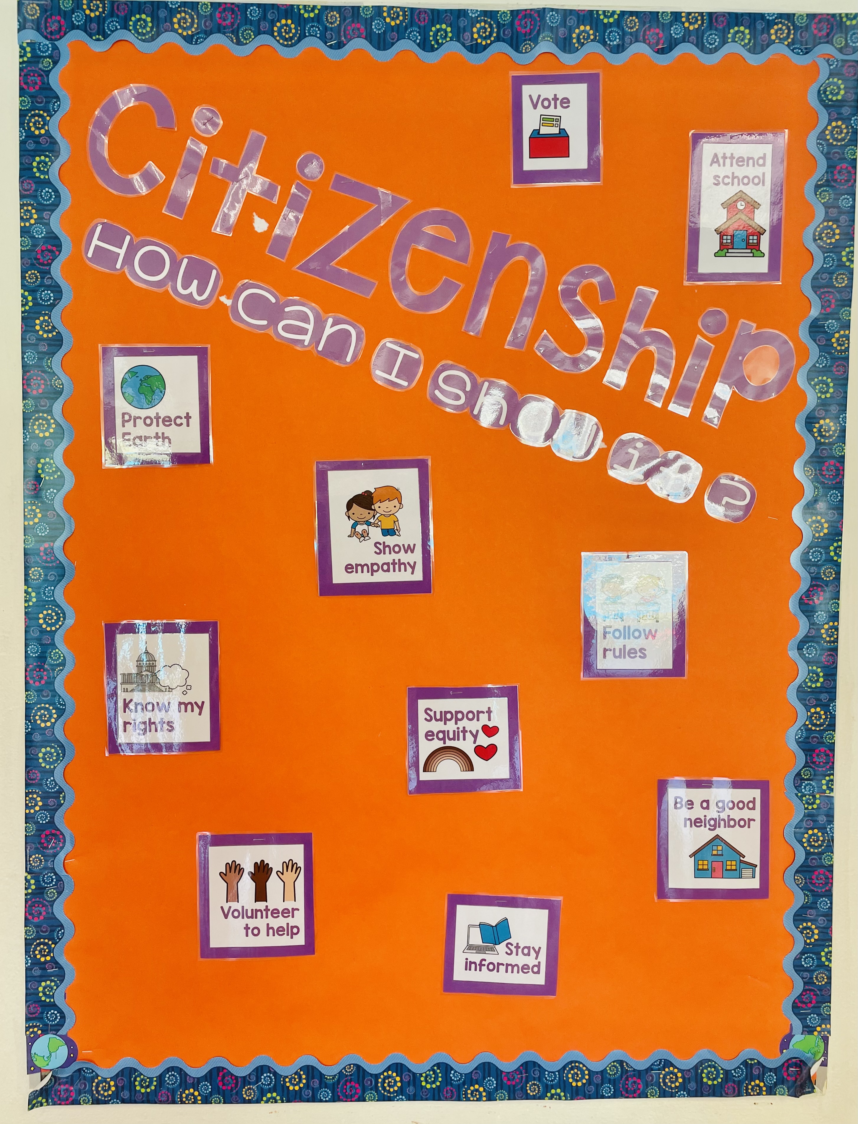 Citizenship Bulletin Board, Banner, and Activity - Classful