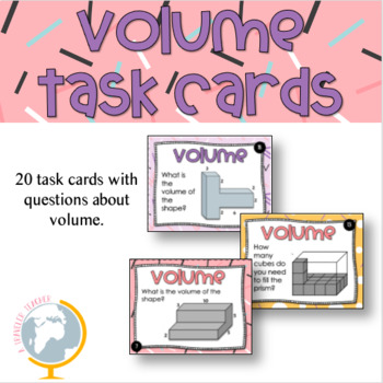 Task Cards Volume rectangular prisms - Classful