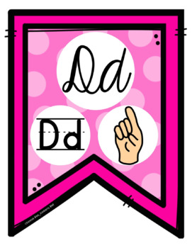 Cursive Print American Sign Language ASL Alphabets - Classful