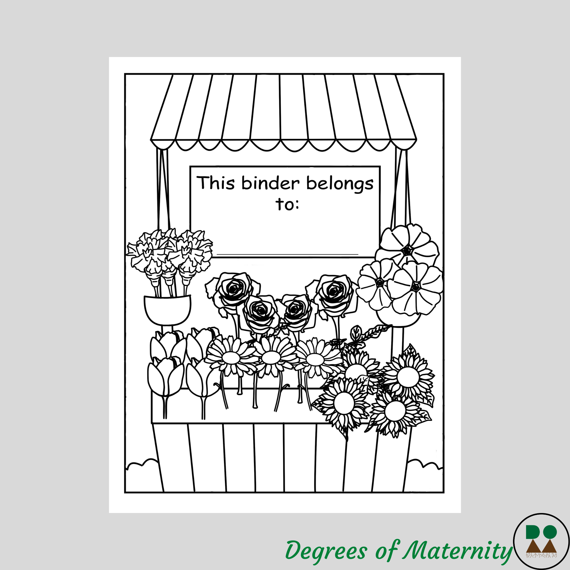 Beautiful Flowers Printable Covers (Binder, Folder, Notebook) in ...