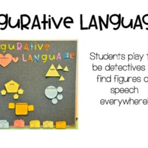 Figurative language interactive bulletin board - Classful