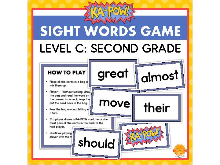 2nd Grade Sight Words Game High Frequency Words High Frequency Words ...