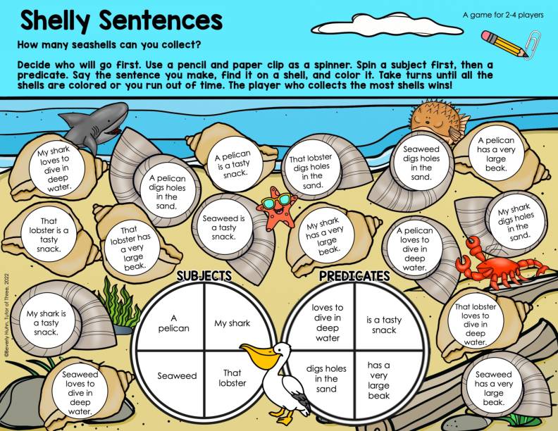 Subject And Predicate Game 2nd Grade Classful subject-and-predicate-game-2nd-grade-classful