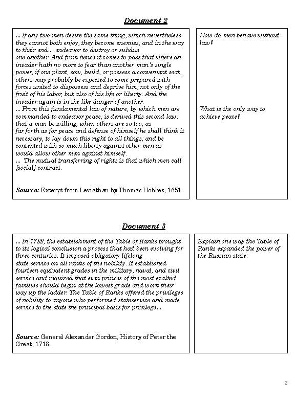 DBQ Packet- Absolute Monarchs in Europe - Classful