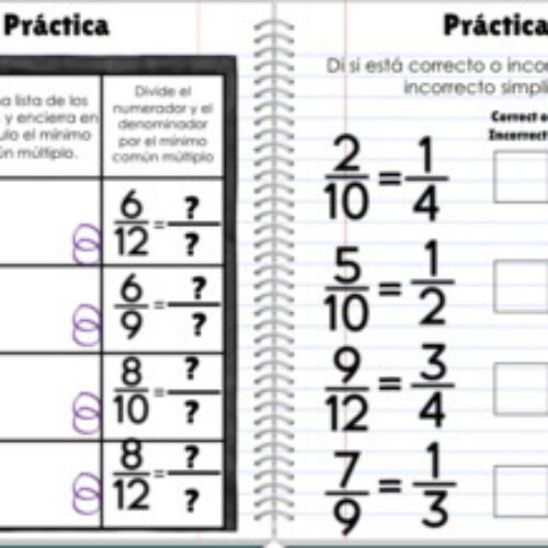 Suma y resta de fracciones cuaderno interactivo digital - Classful