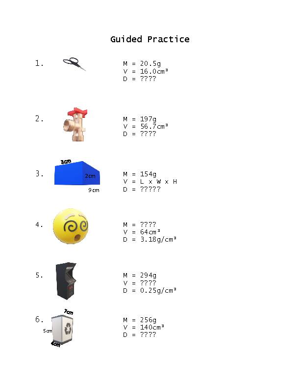 Calculating Density - Classful