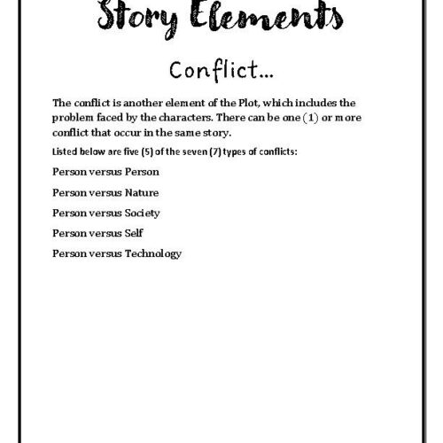 Story Elements- Conflict - Classful