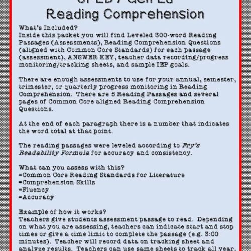 Reading Comprehension Assessments 7th grade volume 2 - Classful