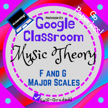 Google Classroom DIGITAL Music Theory Lesson 33- The F and G Major ...