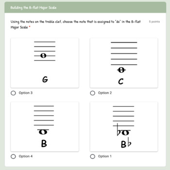 Google Classroom DIGITAL Music Theory Lesson 34- The B-flat and D Major ...