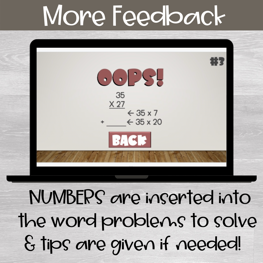 Grade 5 Math Review | Numberless Problems | Interactive Digital - Classful