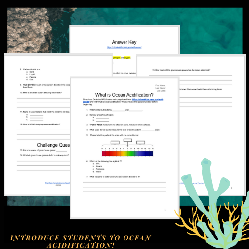 Ocean Acidification- Mini Webquest or Assignment - Classful