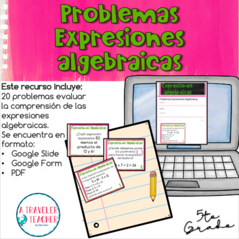 Expresiones algebraicas tarjetas problemas - Classful