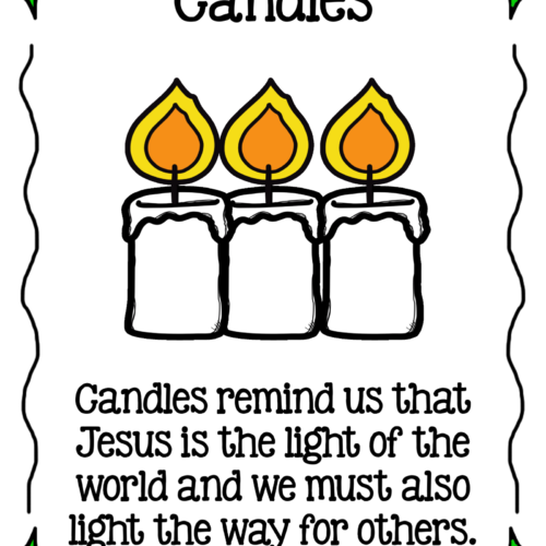 Christian Symbols of Advent and Christmas Bulletin Board - Classful