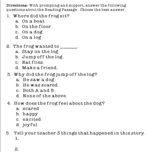 Reading Comprehension Assessments Kindergarten volume 2 - Classful