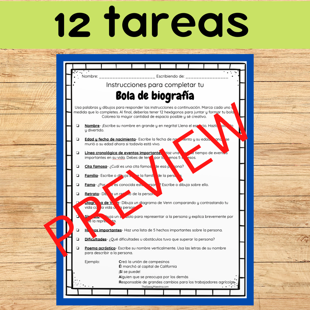 Biography Report Project 3D Ball Spanish | Biografía Informe Proyecto ...