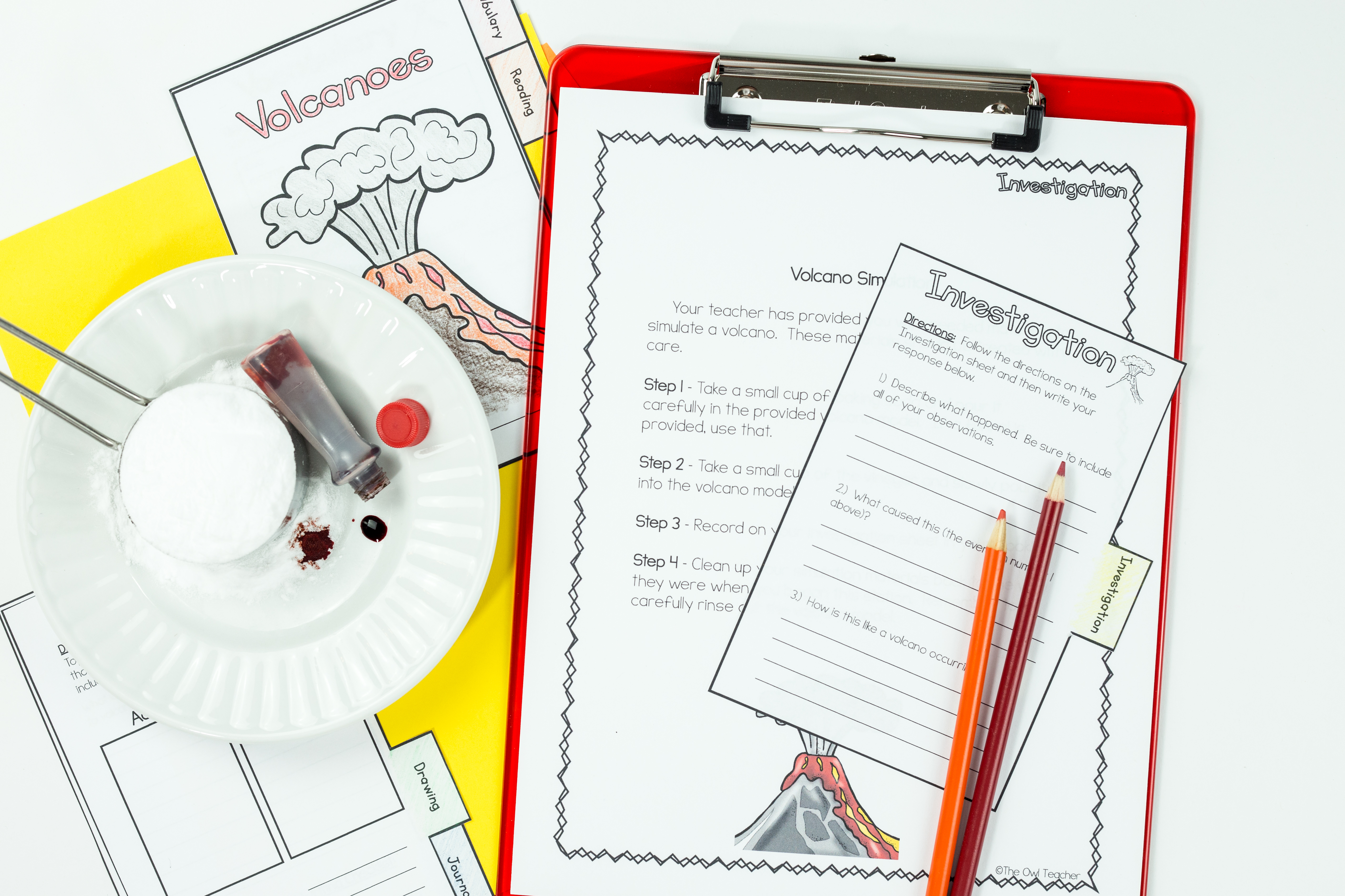 Volcanoes Investigation Booklet - Classful