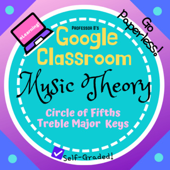 Google Classroom DIGITAL Music Theory Lesson 40- Circle of Fifths - All ...
