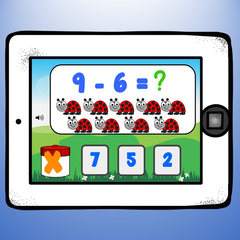 Subtraction to 10 - Cross Out Strategy - Part 2 - Boom Cards™ - Classful