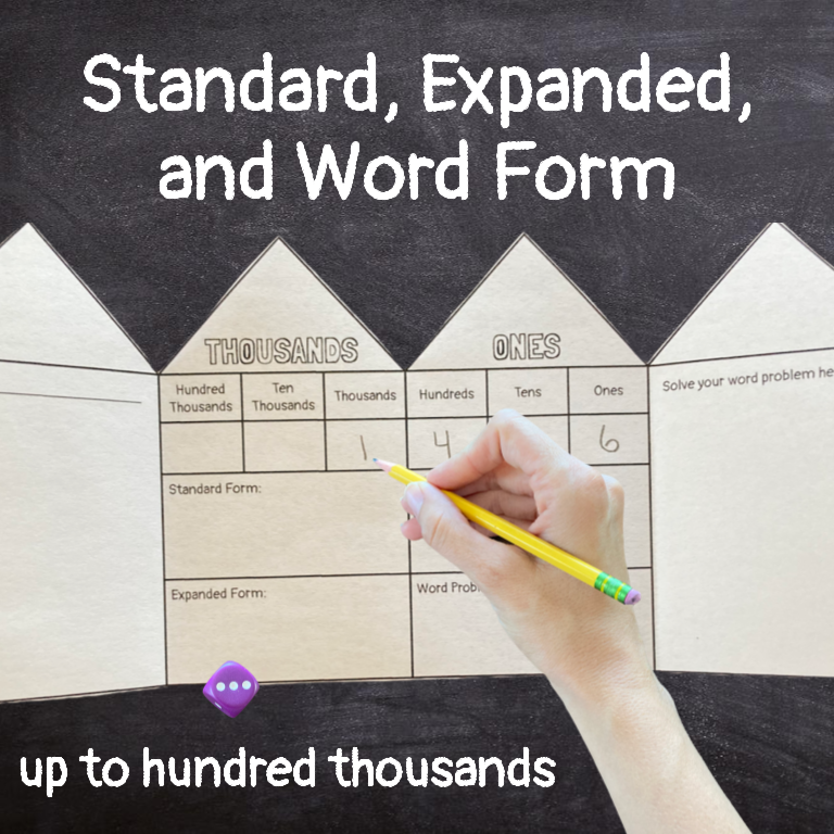 4th Grade Place Value House Craft Project - Classful