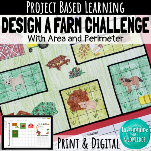 Area and Perimeter Design a Farm Challenge PRINT and DIGITAL - Classful