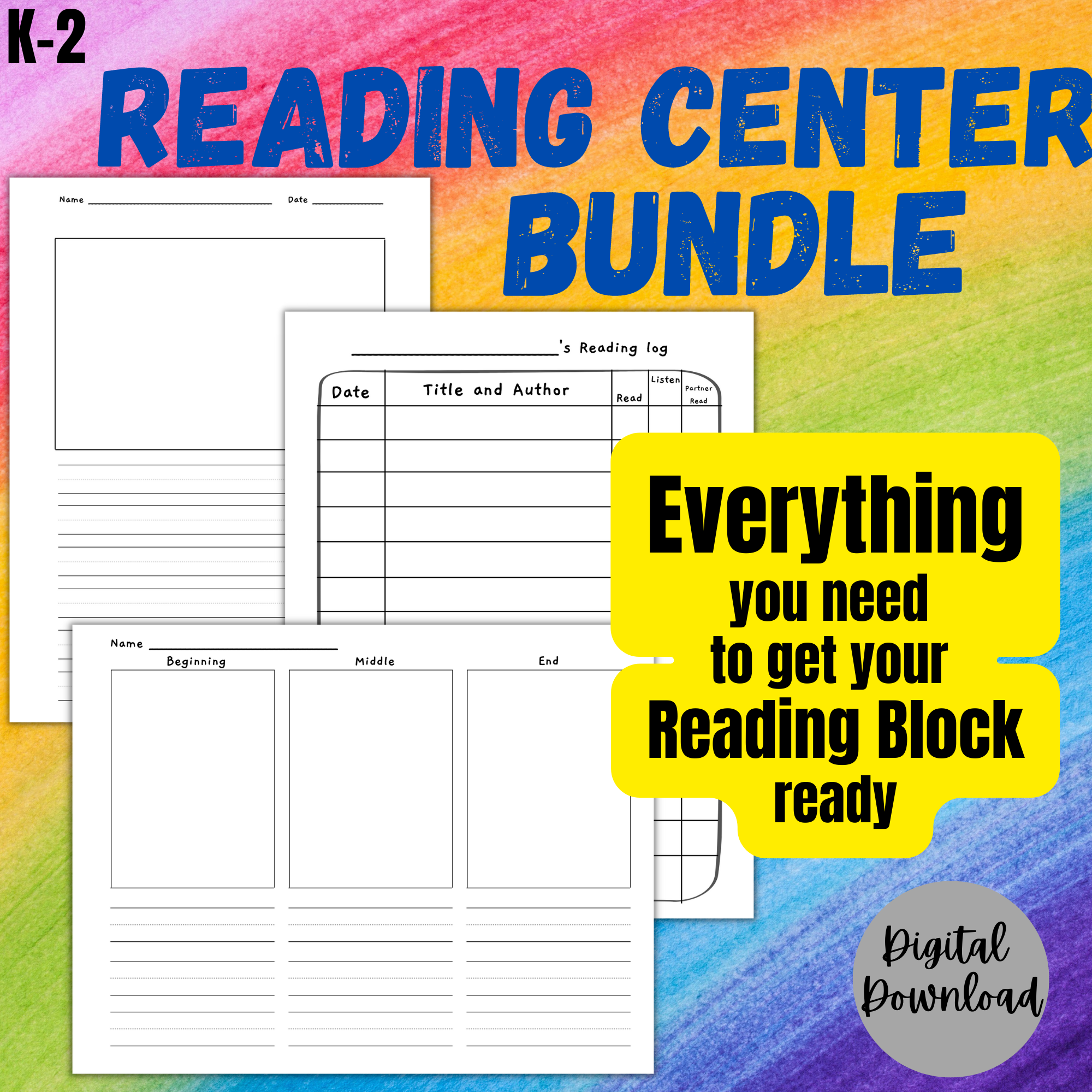 Printable Reading logs, Draw and Respond Worksheets| Everything for ...