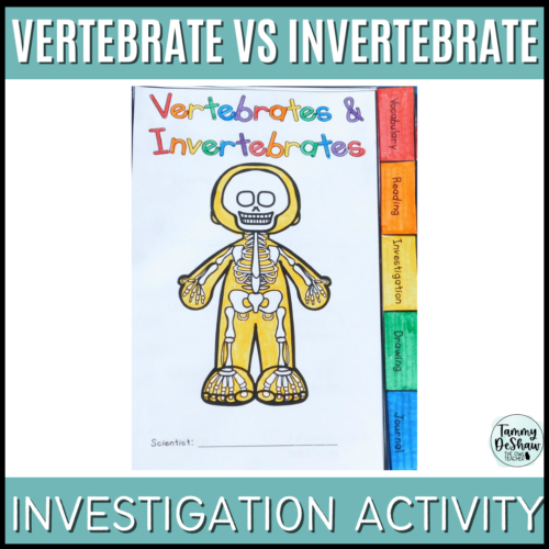 Vertebrate & Invertebrate | Animal Classification | Booklet Printable ...