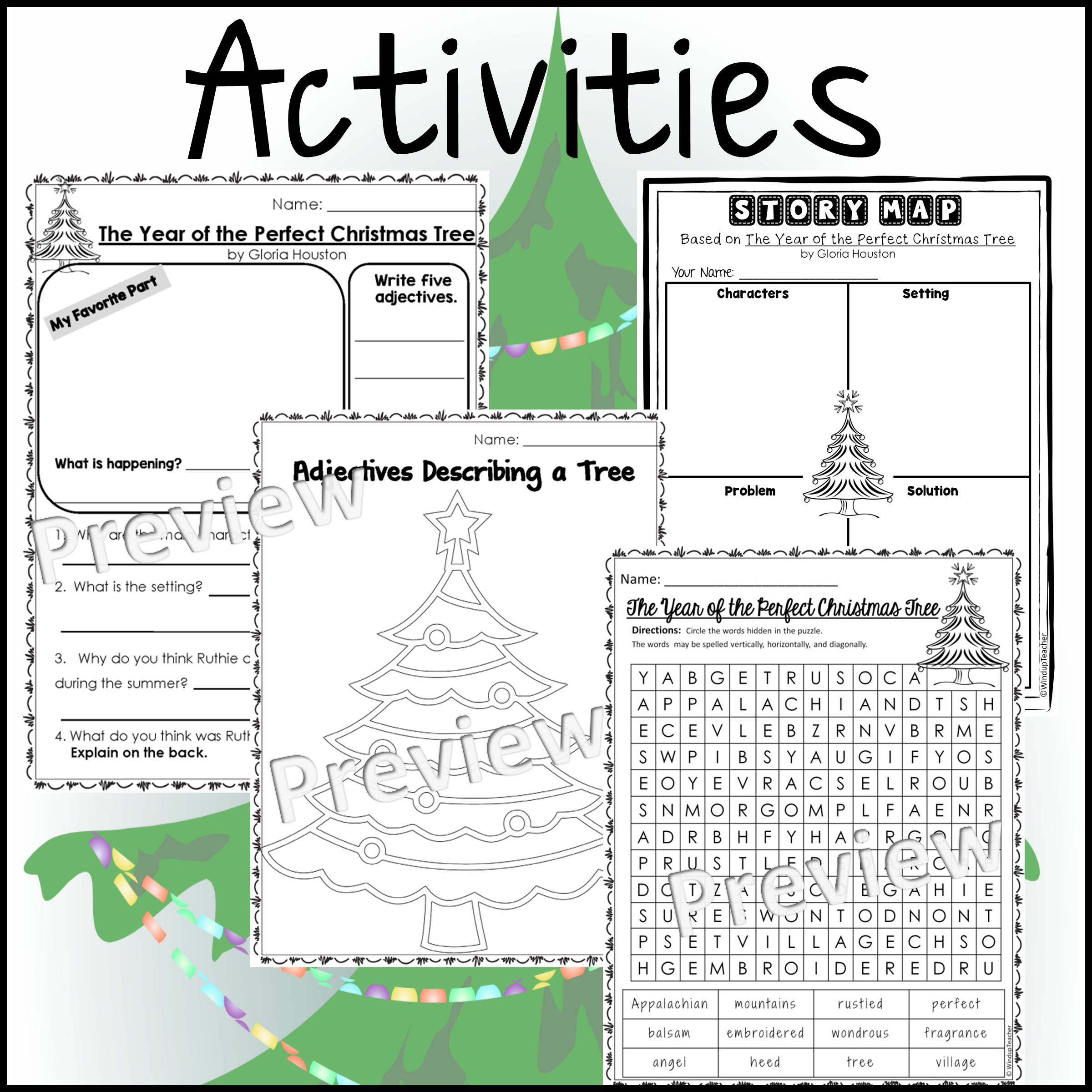 The Year of the Perfect Christmas Tree Activity Pack - Classful